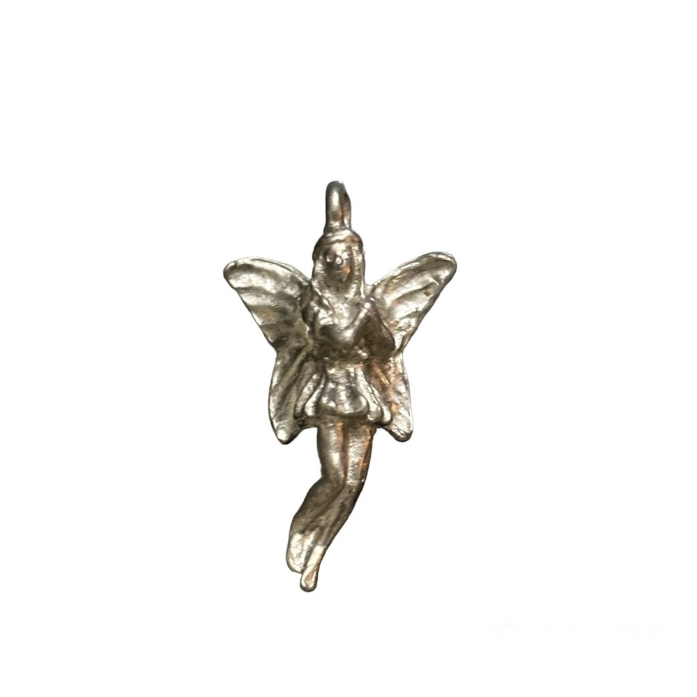 Vintage Standing Fairy With Wings Silver Toned/Pewter… - Gem